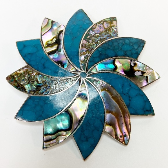 Vintage | Jewelry | Vintage Silver Pinwheel Pin Pendant | Poshmark